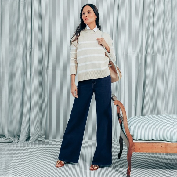 Tuckernuck | Sweaters | Tuckernuck Sandstone Striped Lachlan Sweater ...
